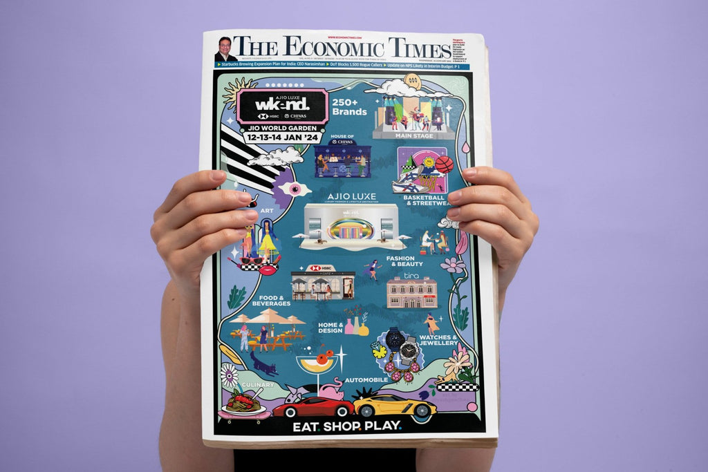 Ajio Luxe Wkend 2024 - ET Front Page – Yash Pradhan