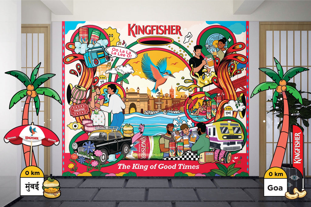 Kingfisher Mural Art - Mumbai | Goa – Yash Pradhan