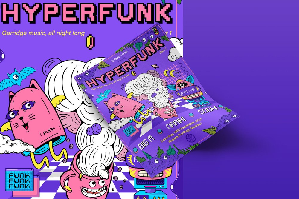 Hyperfunk - Poster Illustration – Yash Pradhan