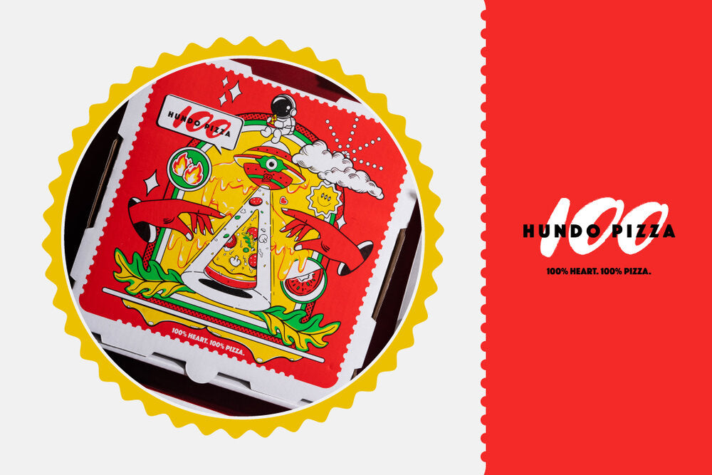 Hundo Pizza - Packaging & Merch 2021 – Yash Pradhan